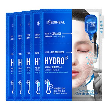 Mediheal Capsule 100 Bio Seconderm Hydro 2 Step Face Mask Moisturized ...