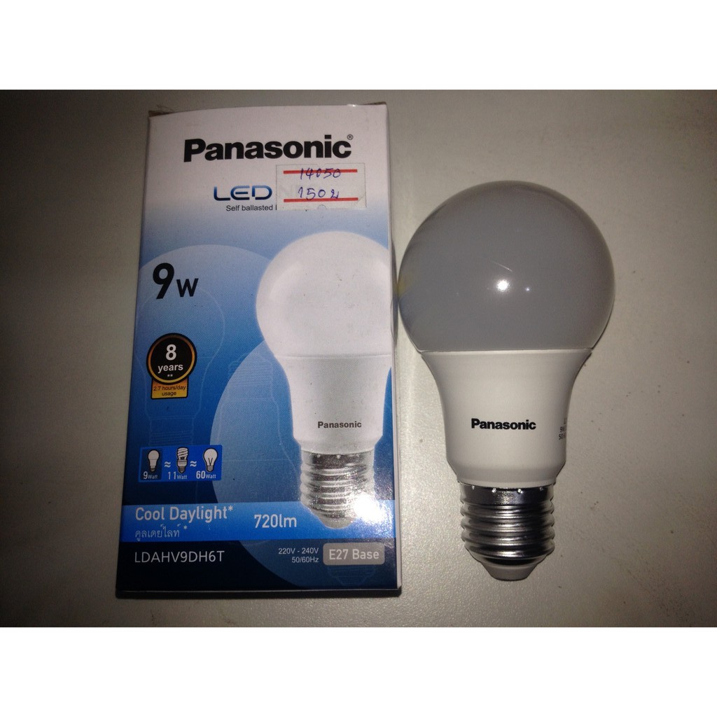 หลอดไฟ LED Panasonic LED NEO 9W แสงสีขาว 6500K Cool Daylight 720 Lumen ...