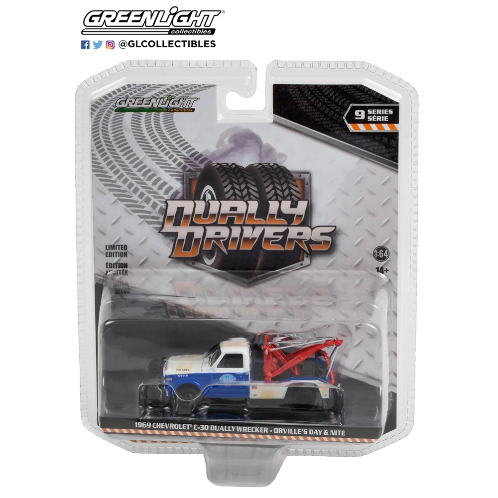Greenlight 1/64 Dually Drivers Series 9 1969 Chevrolet C-30 Dually ...