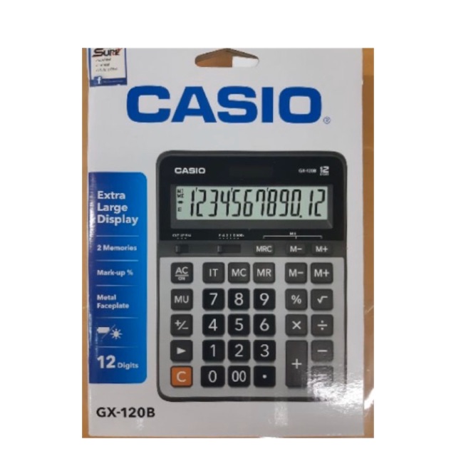 GX-120B เครื่องคิดเลขตั้งโต๊ะของแท้100% 12หลัก | Shopee Thailand