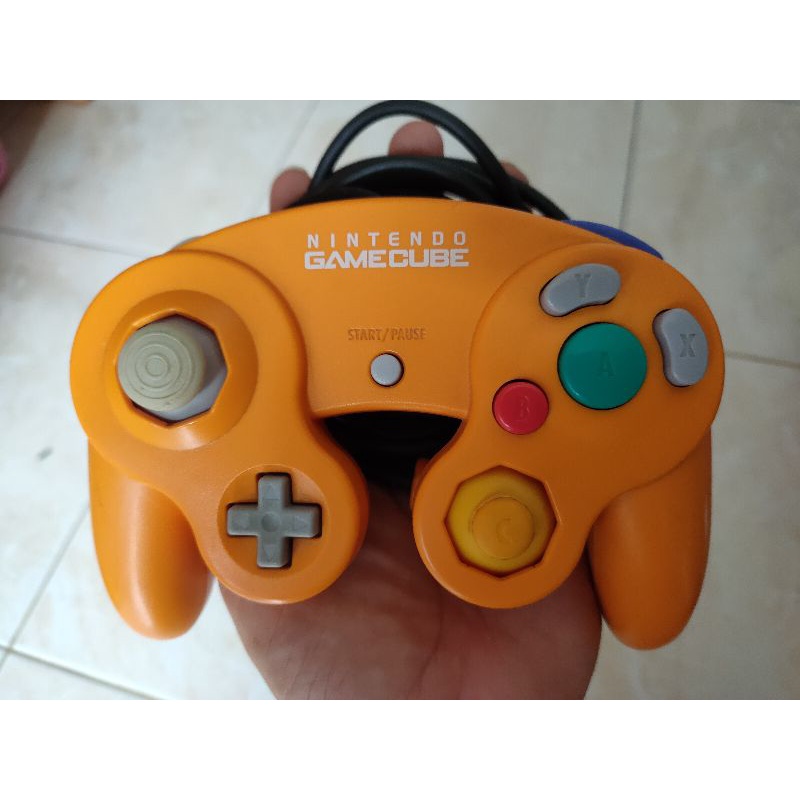 gamecube joy จอยเกมคิ้ว แท้ สีส้ม มือ 2 สภาพใช้งานปกติ | Shopee Thailand