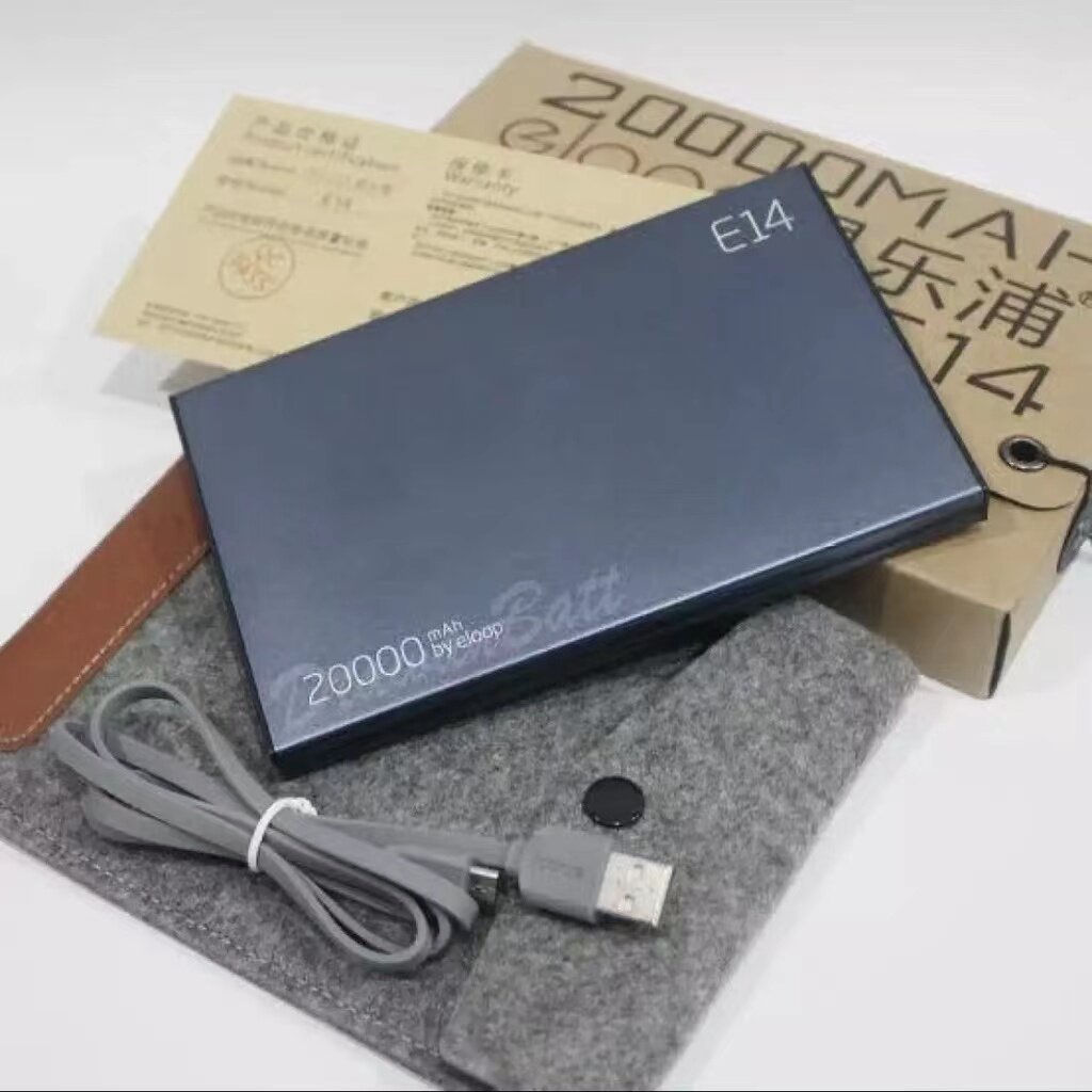 [ พร้อมส่ง1วัน ️ ] Eloop E14 ของแท้ 100% แบตสำรอง 20000mAh Power Bank ...