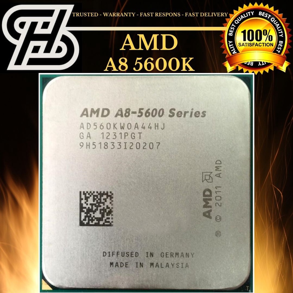 Amd A8 5600K (FM2) 3.6GHz สูงสุด 3.9GHz GPU Radeon HD 7506D 4Cores ...