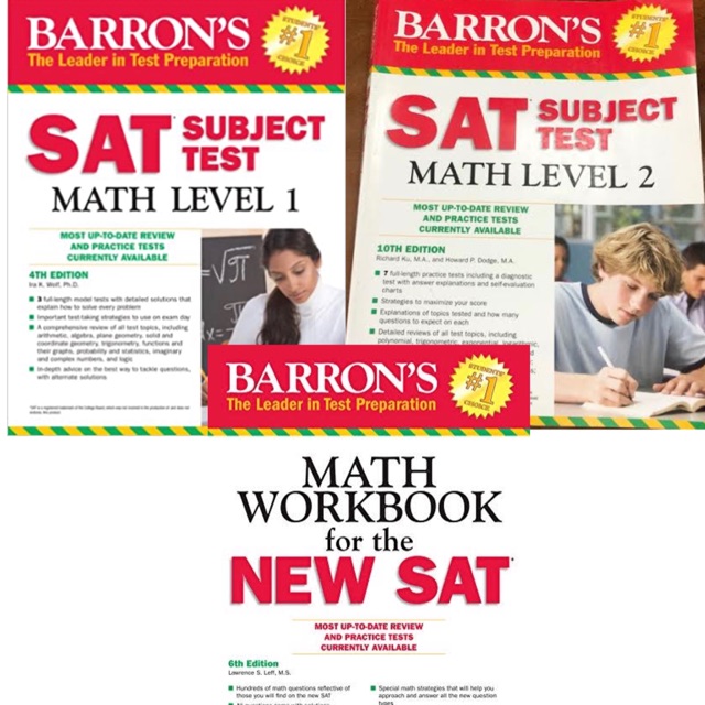 Barron's SAT math subject test หนังสือสอบ SAT | Shopee Thailand