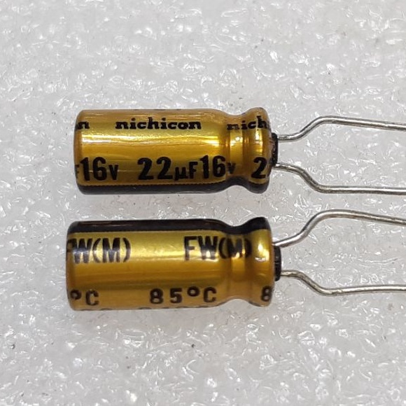 Nichicon FW 22uf 16v capacitor ตัวเก็บประจุ คาปาซิเตอร์ | Shopee Thailand