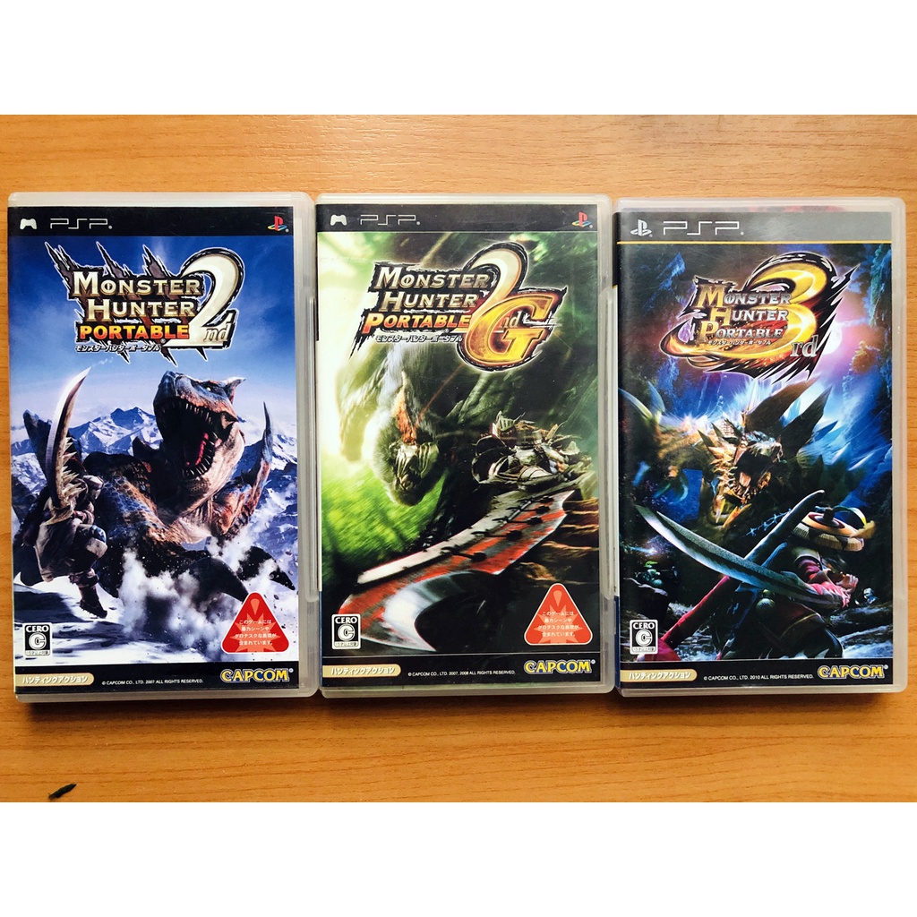 แผ่น PSP Monster Hunter JAPAN แท้ (Monhunt) คู่มือครบๆ สำหรับสายสะสม ...