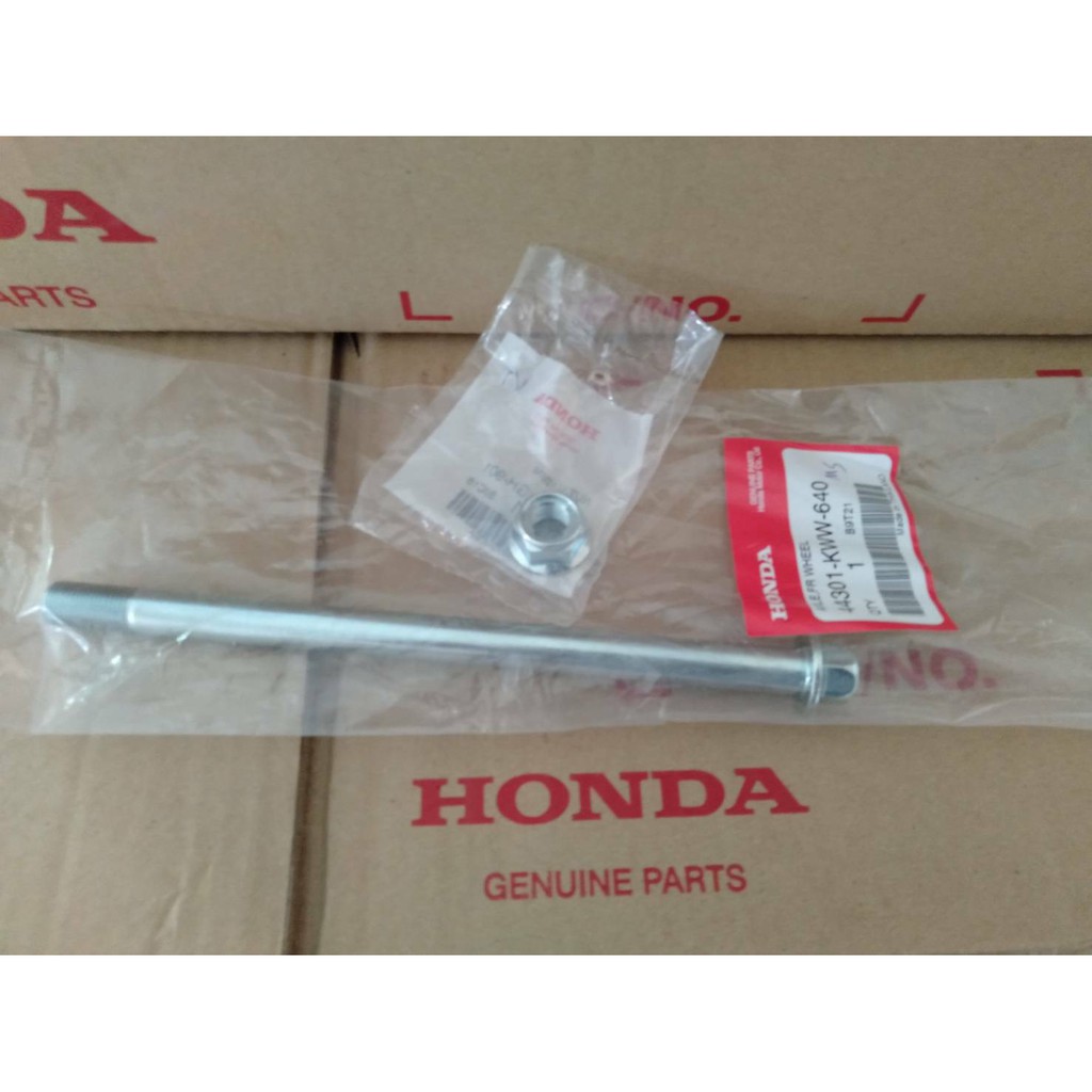 แกนล้อหน้า แถมหัวน็อต ของแท้เบิกศูนย์ HONDA wave110i czi เวฟ125i ดรีม ...