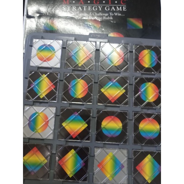rubik's magic strategy game เกมส์กลยุทธรูบิค matchbox 1987 | Shopee ...
