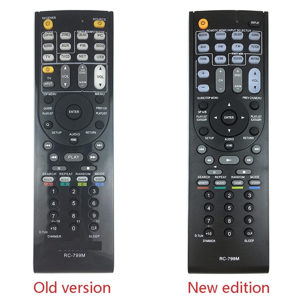 รีโมทคอนโทรลสําหรับ ONKYO AV RC-799M RC-737M RC-834M/RC-735M RC-765M TX-NR414 TX-NR515 TX-NR717 ...