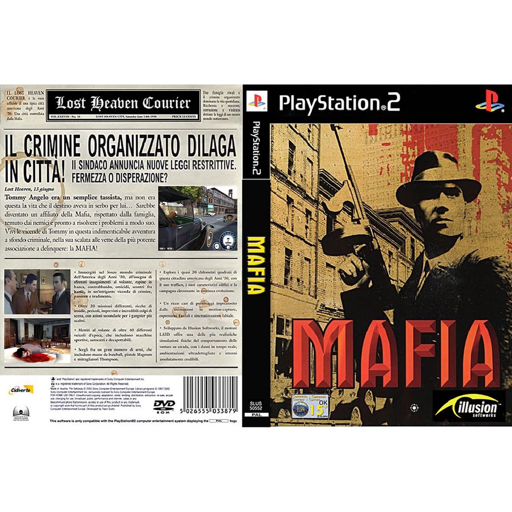 แผ่นเกมส์ PS2 Mafia คุณภาพ ส่งไว (DVD) | Shopee Thailand