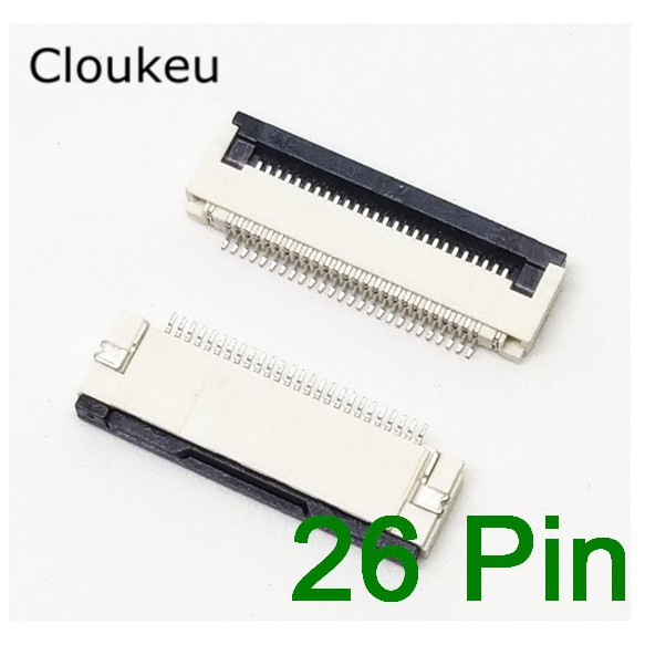 ช่องสายแพร Pitch 1.0mm Socket FFC Flexible Flat Cable 4P 6P 8P 10P 12P ...