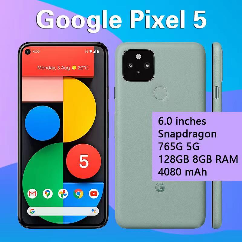 Google Pixel 5 Original Used Full Set 8+128GB Android Phone 6.0 Inch ...