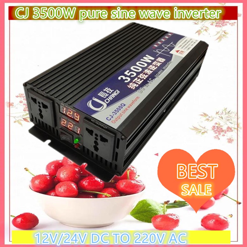 【ของแท้ 100% + COD 】อินเวอร์เตอร์ 12V/24V 220V 3500W หม้อแปลงแรงดัน ...