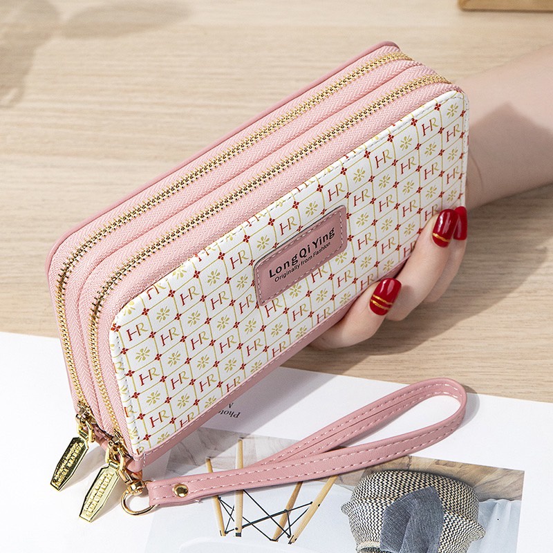 กระเป๋าสตางค์ซิปคู่ รุ่นใหม่ กระเป๋าผู้หญิง(GC-020) | Shopee Thailand