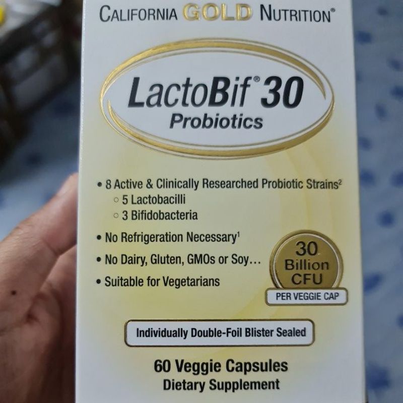 โปรไบโอติก, LactoBif Probiotics, 5 & 30 billion CFU, 60แคปซูล | Shopee ...