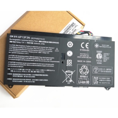 Acer Aspire S7-392 2ICP4/63/114-2 AP13F3N แบตเตอรี่โน้ตบุ๊ค | Shopee ...