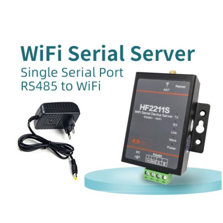 WiFi Serial Device Server RS232/RS485/RS422 Serial Port to WiFi Ethernet Converter Module HF2211 ...