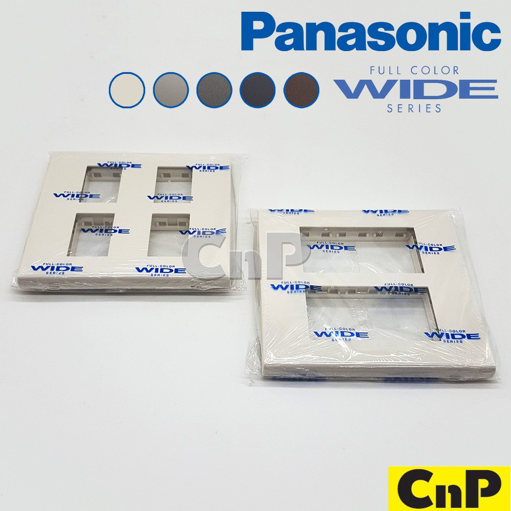 Panasonic หน้ากาก ฝา 4 , 6 ช่อง พานาโซนิค รุ่น WEG 6804 , 6806 มี 5 สี | Shopee Thailand