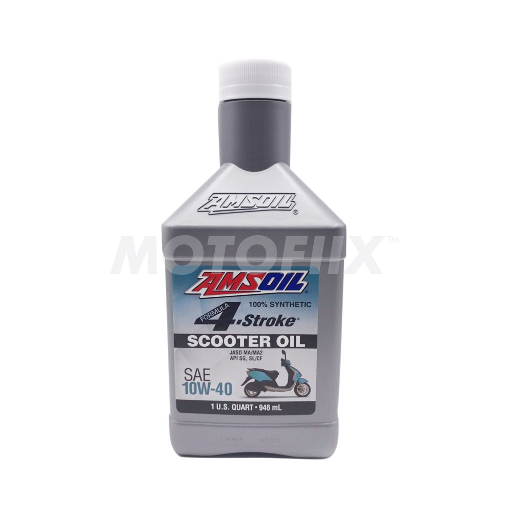 Amsoil Engine Oils Formula 4 Stroke 10W-40 Synthetic Scooter Oil ...