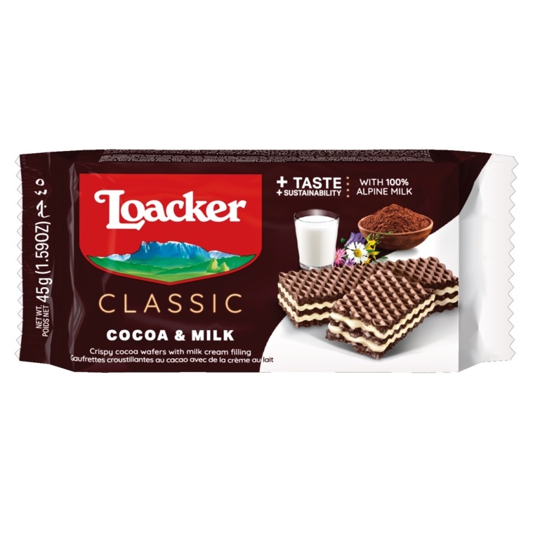 ล็อคเกอร์ ขนมเวเฟอร์สอดไส้ครีมนำเข้าจากอิตาลี (Loacker Fondente/Loacker ...