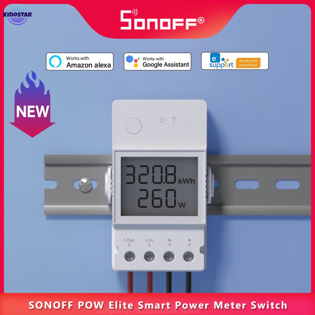 SONOFF POW Elite Smart Power Meter สวิทช์20A/16A Wifi Smart Home Switch ...