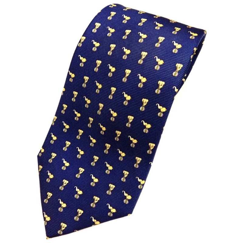 เนคไทผ้าไหมลายช้างน้อยสีกรมยี่ห้อ Quality เนื้อผ้าหนาแน่นมาก เป็นแบบผูก ...