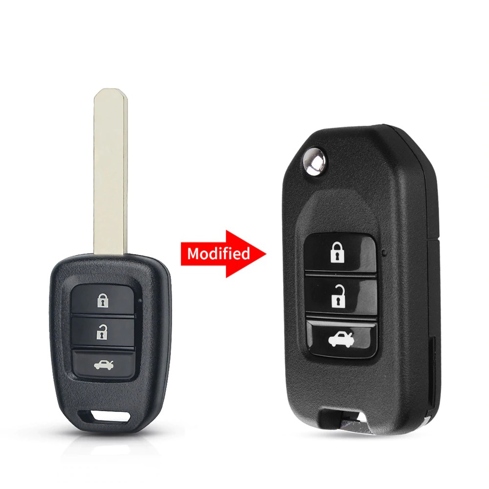 กุญแจพับ Honda jazz Mobilio , City , Jazz , Brv 2014-2019 ***ส่งฟรี ...