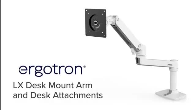 Ergotron LX Desk Mount LCD Monitor Arm Matte Black/ White / Polished ...