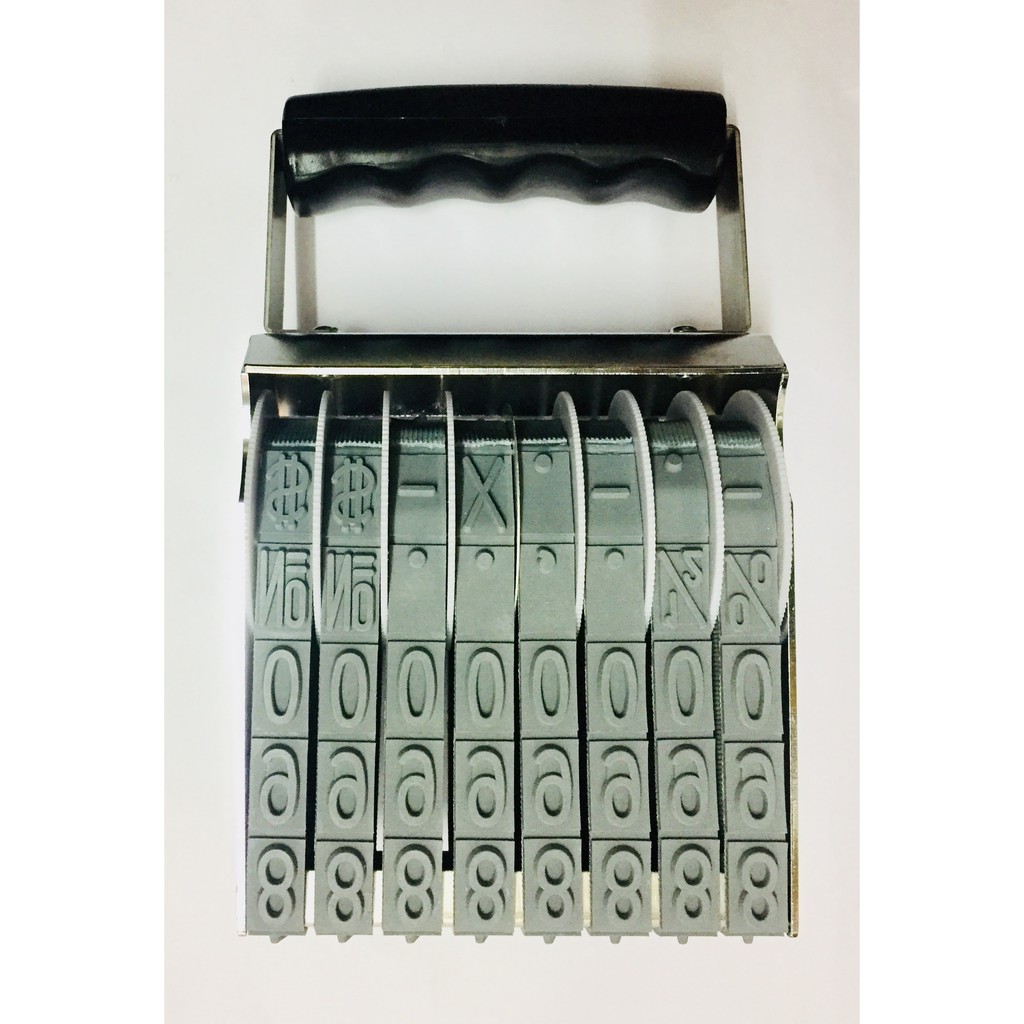 SHINY Rubber Stamp 8 digits 15 mm ตรายาง 8 หลัก 15 มม NS-A8 | Shopee ...