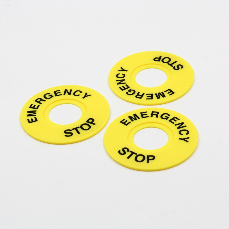 ป้าย เนมเพลท Emergency stop nameplate 22mm | Shopee Thailand