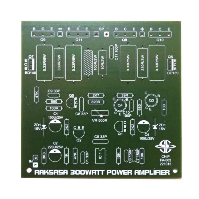 Pcb ยักษ์ 300W Mono เพาเวอร์แอมป์ Saturn PA 002 | Shopee Thailand