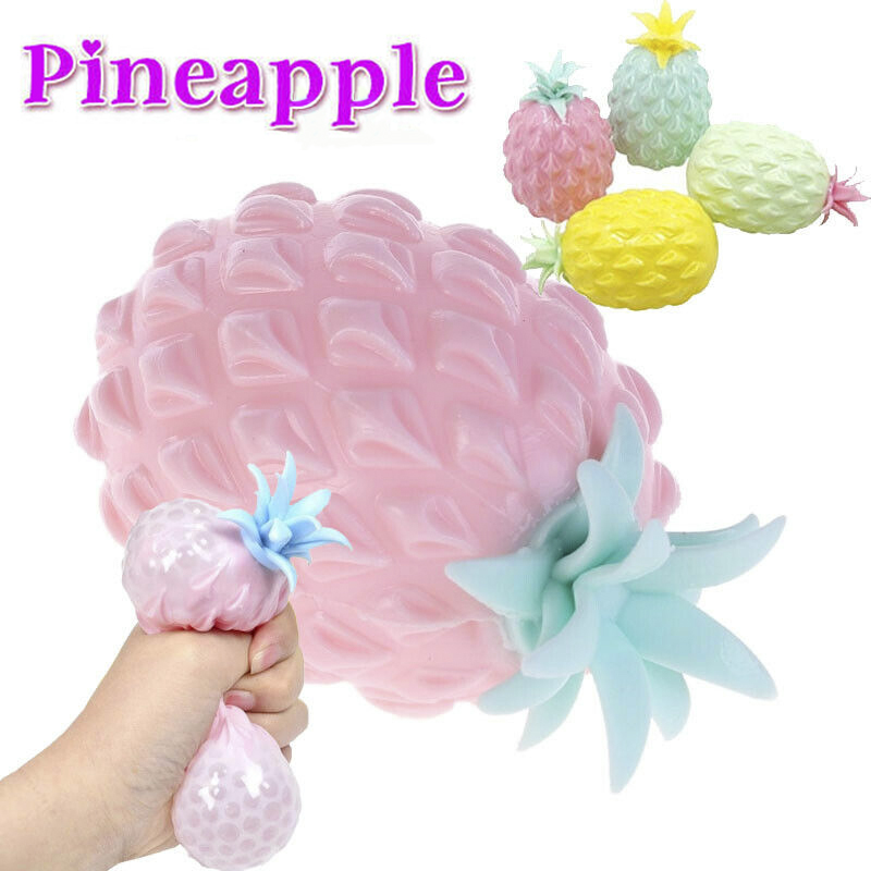 Hot Soft Pineapple Fidget Toys Reliever Stress Squishy Ball Sensory ...