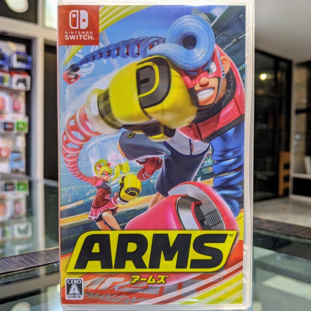(ภาษาอังกฤษ) มือ2 Arms แผ่นเกม Nintendo Switch ตลับเกม NSW มือสอง (เล่น ...