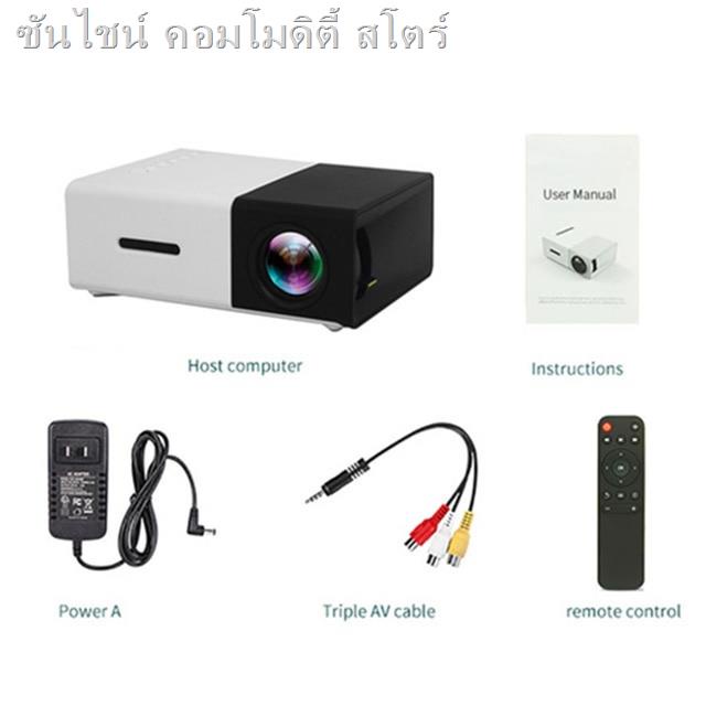 ☢YG300 Pro LED Mini Projector 480x272 Pixels Supports 1080P HDMI USB ...