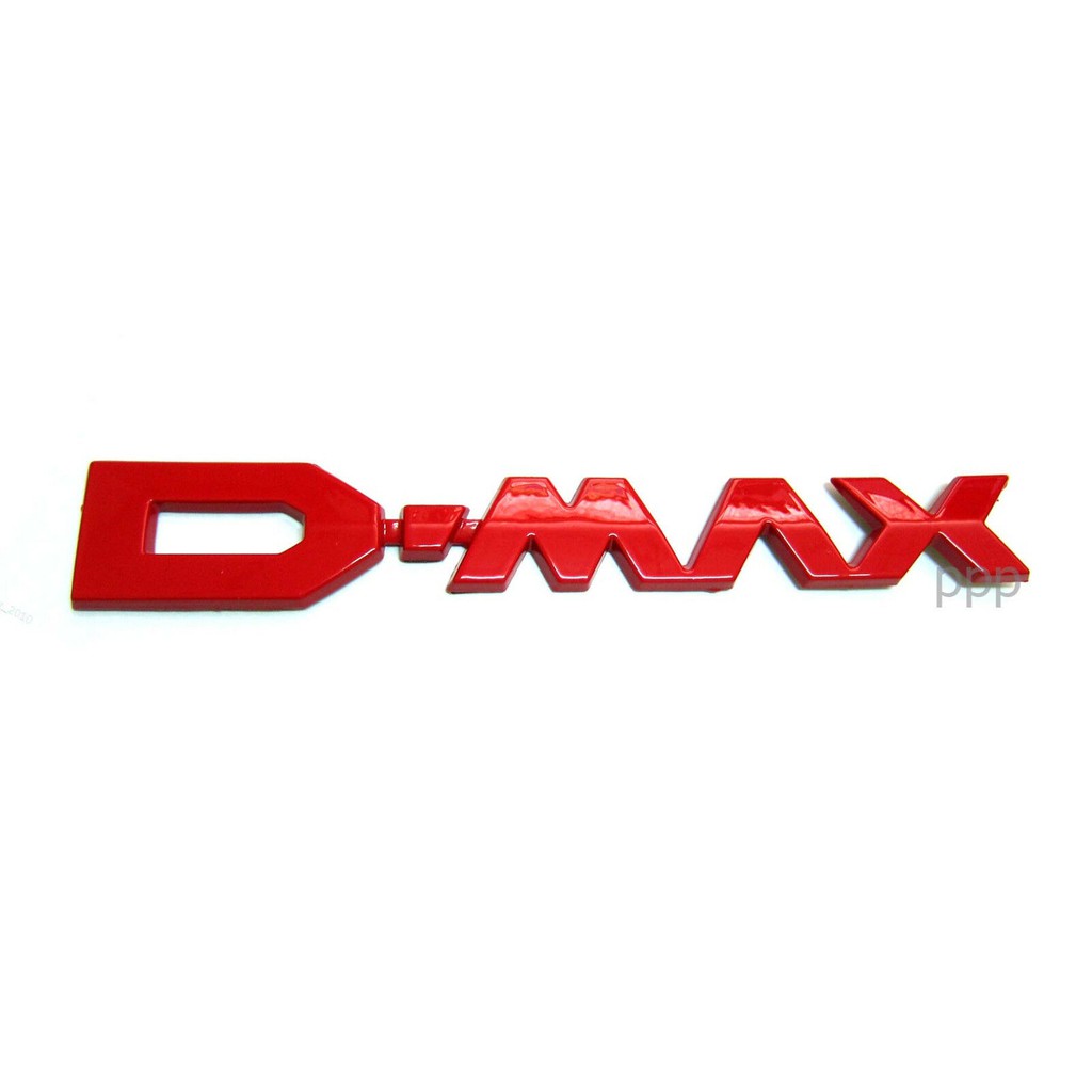 (1ชิ้น) D-MAX LOGO โลโก้ฝาท้าย ติดข้างรถ อีซูซุ ดีแม็กซ์ สีแดง Isuzu ...