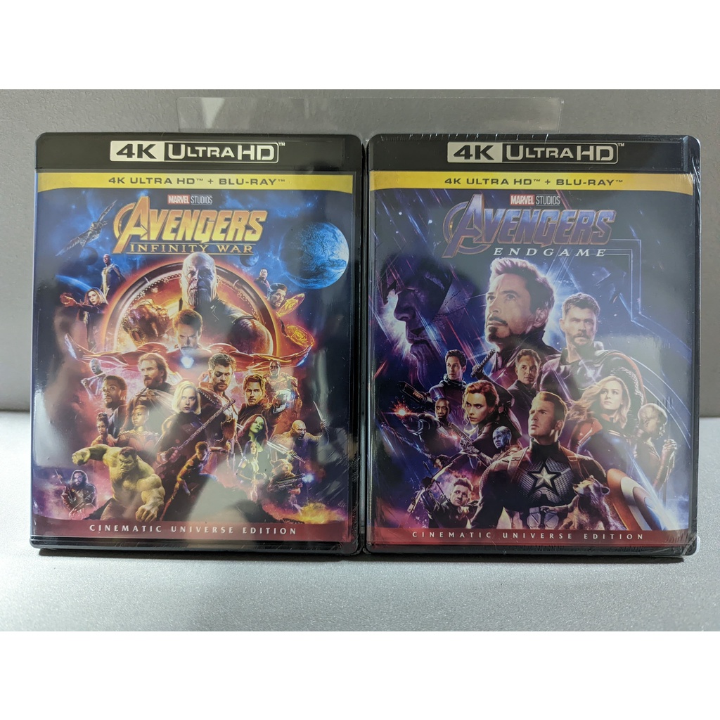 Avengers Infinity War + End Game แผ่น 4K + Blu-ray | Shopee Thailand
