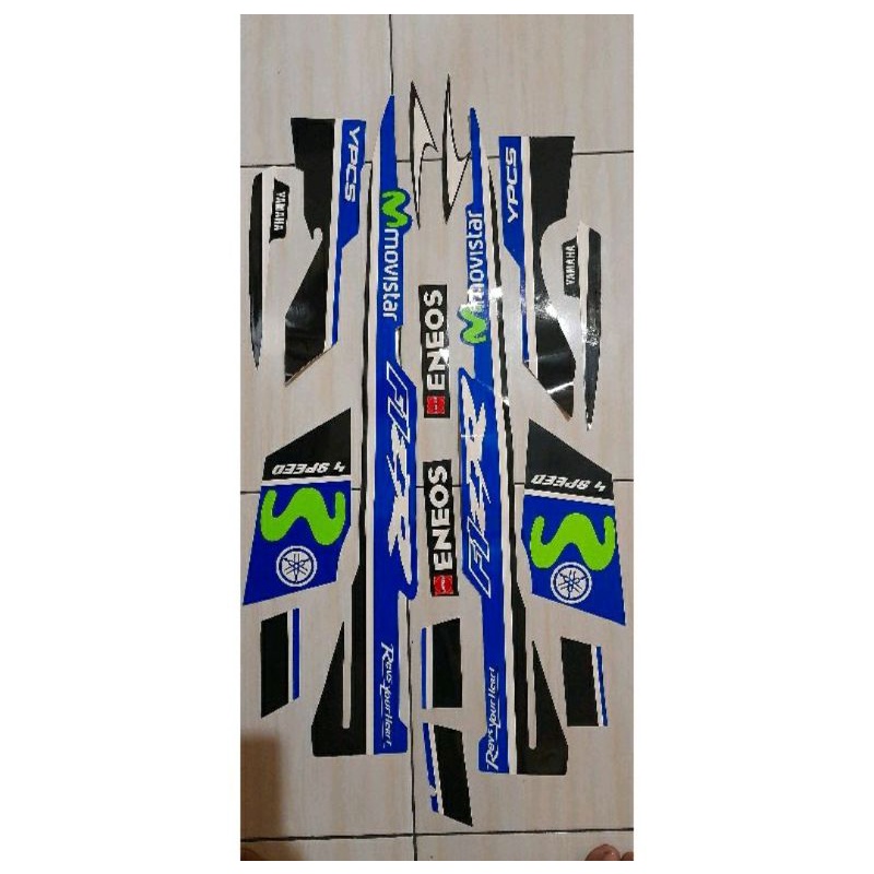 Striping FIZ R MOVISTAR Blue LIS BODY FIZ R MOVISTAR DECAL FIZ R ...