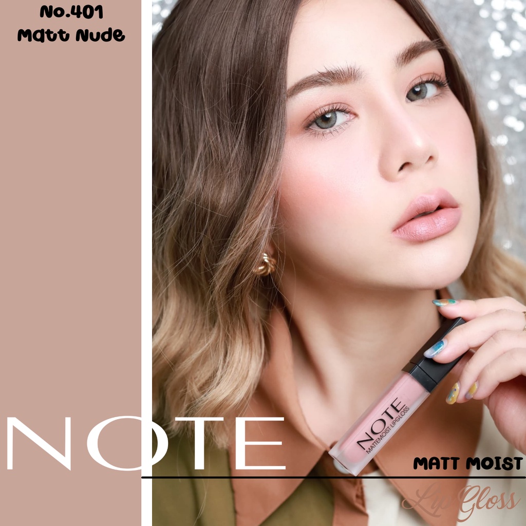 NOTE COSMETICS MATTEMOIST LIPGLOSS ลิปสติกแบบจุ่มเนื้อกำมะหยี่ นำเข้าจากยุโรป เนื้อเวลเวทปากไม่ ...