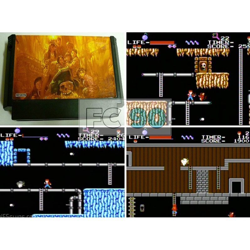 ตลับเกมกูนีย์ The Goonies [FC] ตลับมือสอง สำหรับนักสะสมเกมยุค90 ฟามิคอม ...