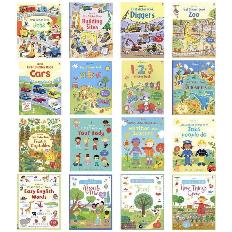 Usborne Sticker Book สมุดสติ๊กเกอร์ภาษาอังกฤษ | Shopee Thailand