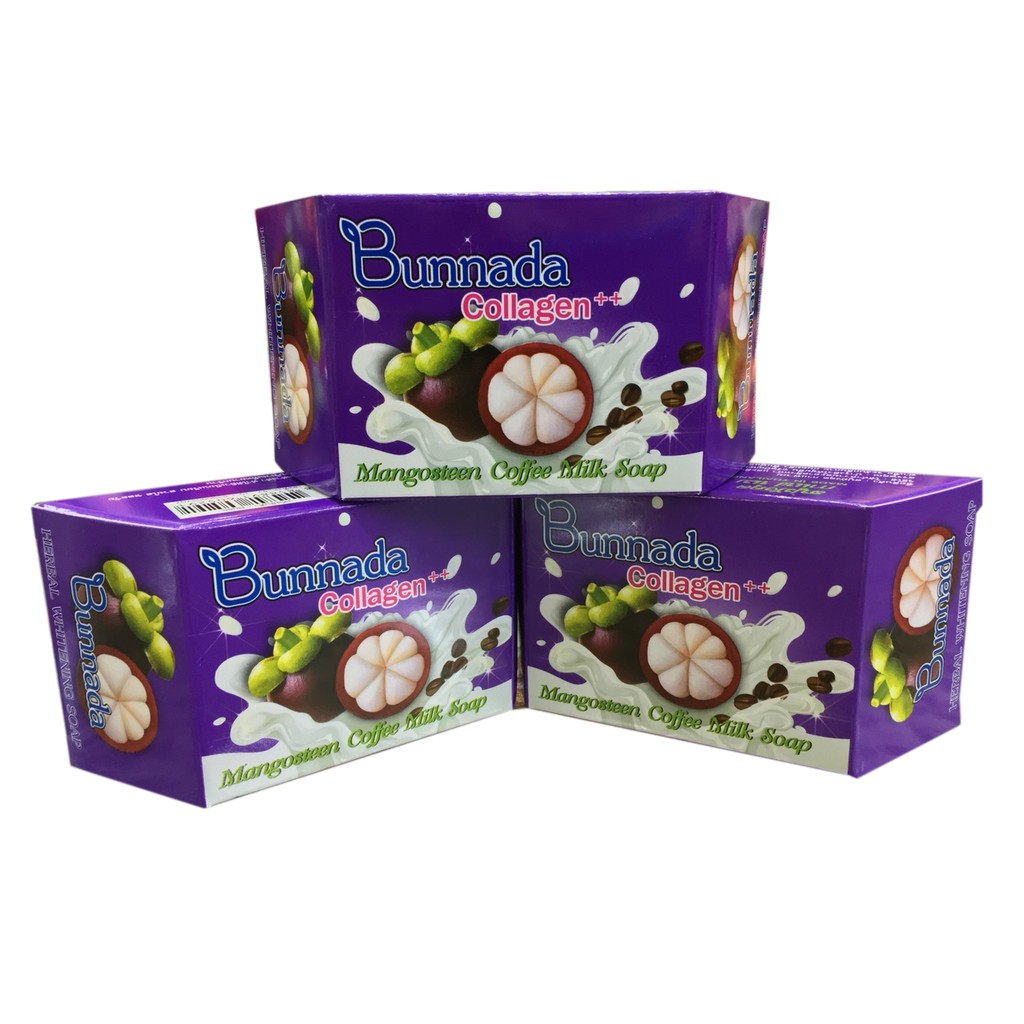 พร้อมส่ง !! สบู่มังคุด สบู่บุณณณดา คอลลาเจน Bunnada Collagen 80 กรัม 12 ...