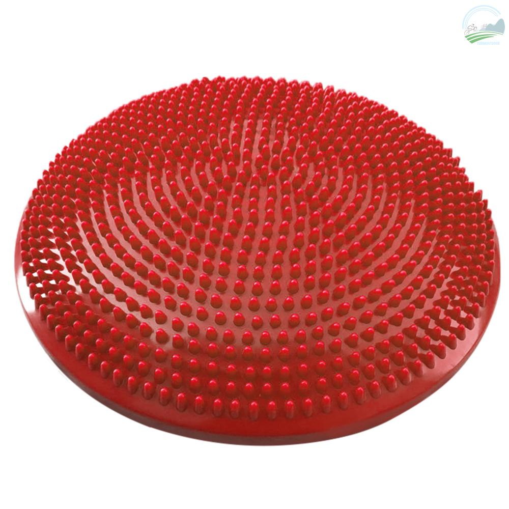 33CM Yoga Balance Disc Inflatable Stability Wobble Cushion Free Hand ...