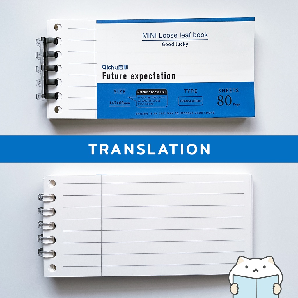 สมุดโน๊ตเติมไส้ Future Expectation ⭐️ Refillable Notebook Grid Line List Wordbook Study กระดาษรี ...