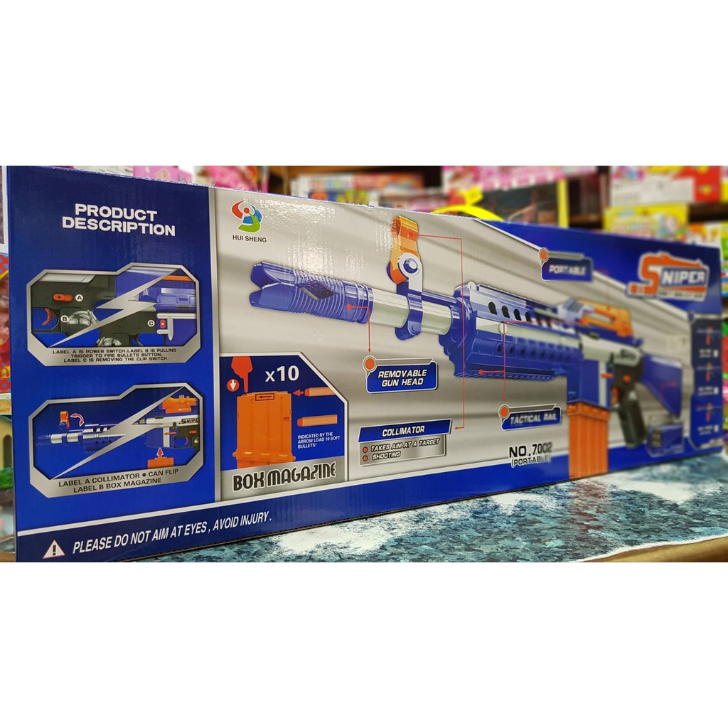 ปืนเนริฟสไนเปอร์ sniper gun ปืนเนิร์ฟจีน ปืนใหญ่เท่ ปืนกระสุนโฟมปืนยาว ...
