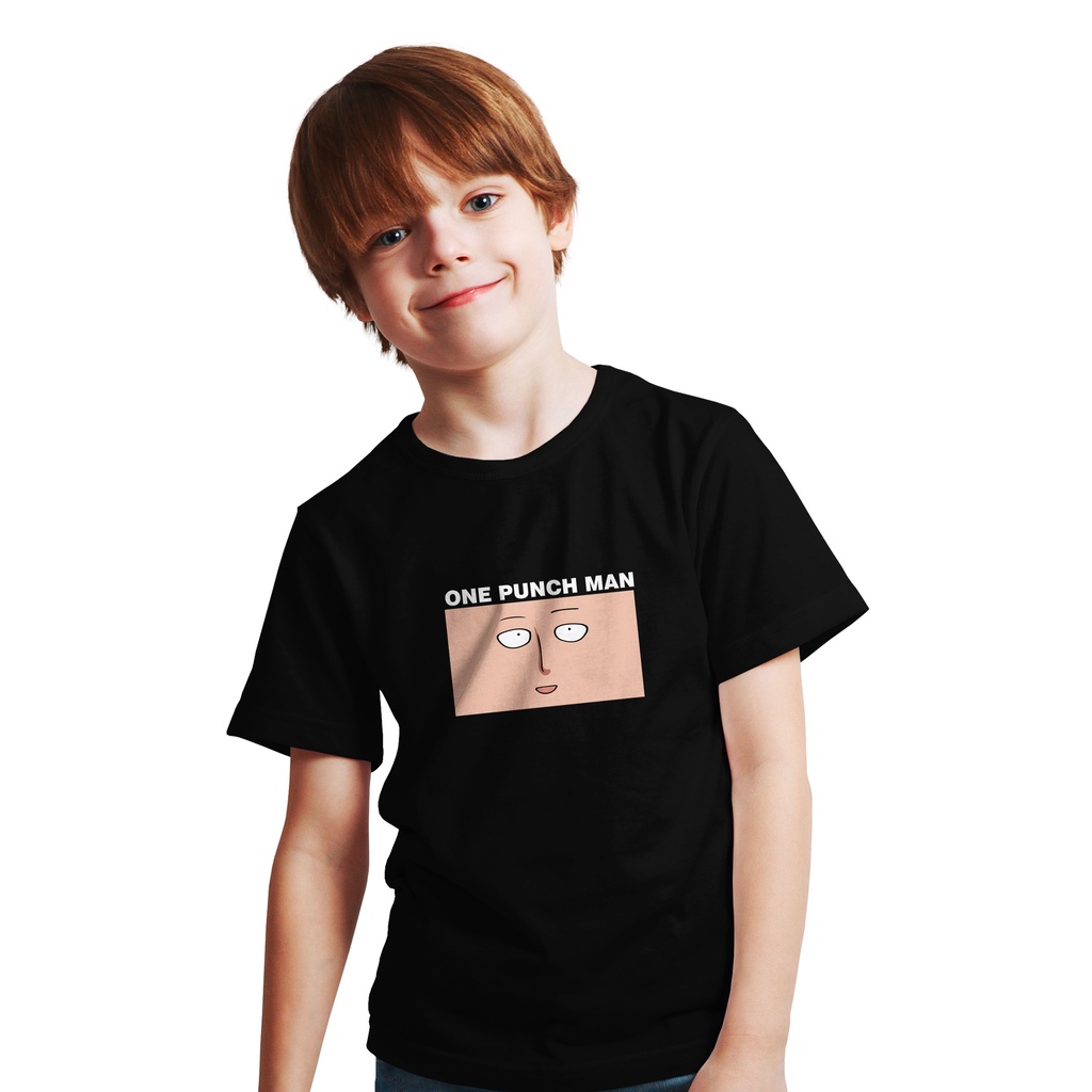 CHILDRENS เสื้อยืด SAITAMA face ONE PUNCH MAN SAITAMA หน้าตลก | Shopee ...