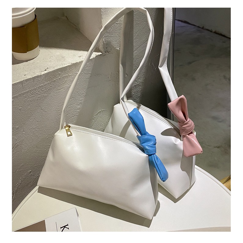 กระเป๋าสะพายหนังหนาสีพื้น ทรงสวย กระเป๋าสะพายไหล่ Cc-1203 | Shopee Thailand