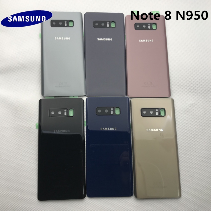 SAMSUNG กระจกด้านหลังสําหรับ SAMSUNG Galaxy Note 8 N950 N950F ฝาหลัง ...