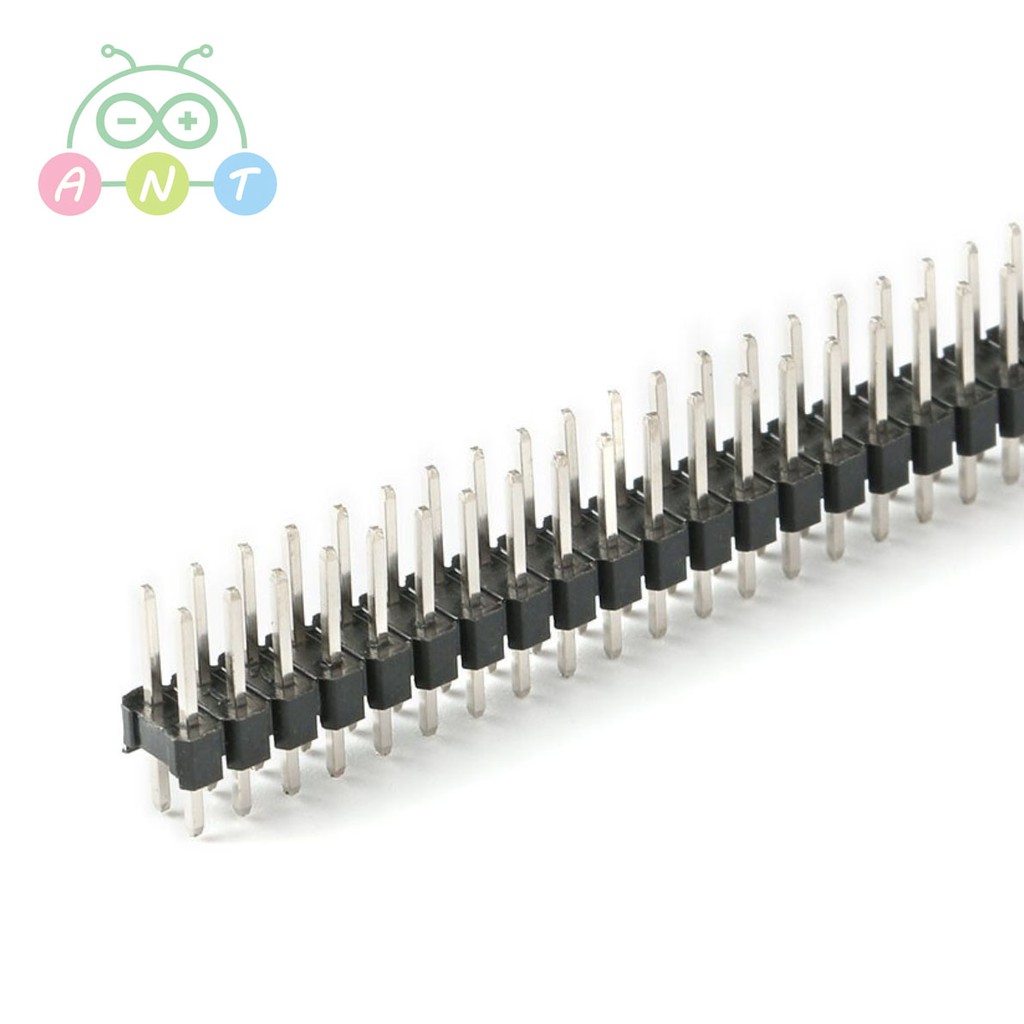 พร้อมส่ง-2x40 Pin Pitch 2.54 mm Straight Male Dual Row Header Strip PBC ...