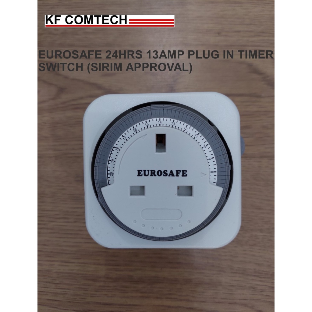 Eurosafe 24HRS 13AMP PLUG IN TIMER SWITCH (ระบุตัวตน) | Shopee Thailand