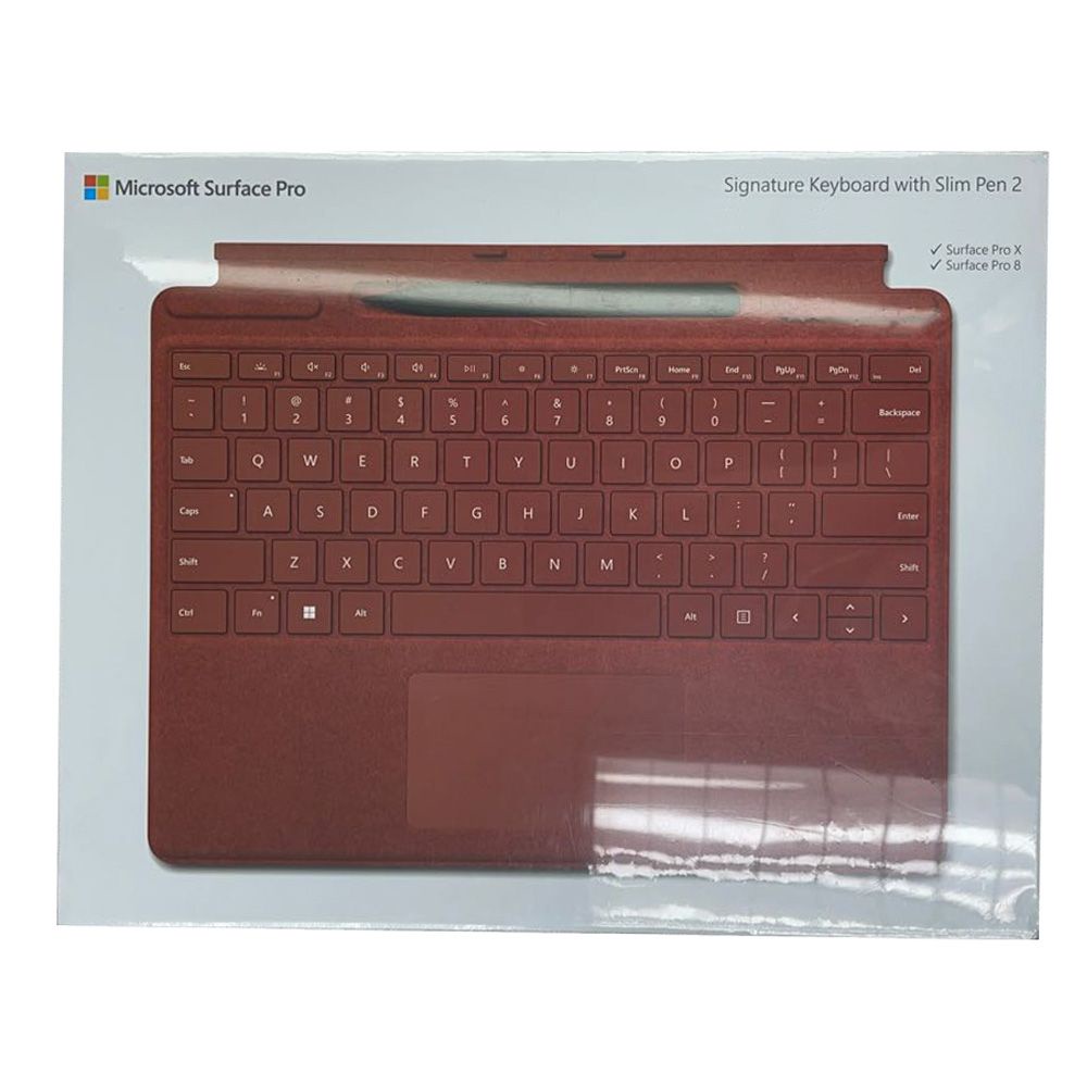 Microsoft Surface Pro Signature Keyboard Cover (English, Red) with Slim ...